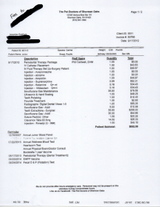 vet bill – Jessica Gottlieb